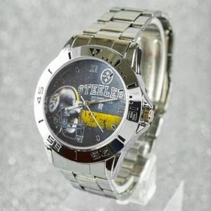 Accessories | Pittsburgh Steelers Stainless Steel Dress Watch | Poshmark